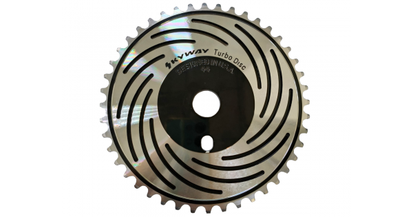 Old School BMX 44T Turbo Disc Front Sprocket Black by Skyway