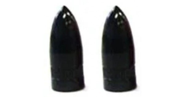 Black Missile Valve Caps | Old School BMX Parts