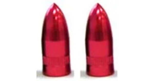 Red Missile Valve Caps | Old School BMX Accessories