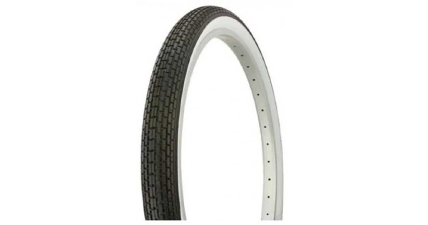 Buy 20 x 1.75 47-406 Black BMX Tyre with White Walls