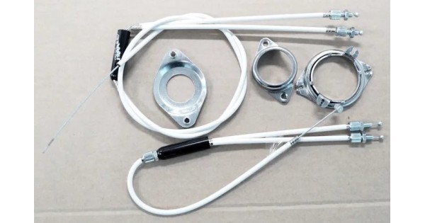 Gyro II Rotor Complete Set 28.6 Diameter | White Cables | Old School BMX