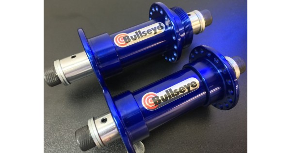 Get Bullseye Sealed BMX Hubs Full Blue | Old School BMX