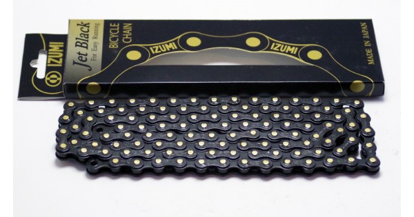 Old School BMX Black Chain with Gold Pins – Order Today
