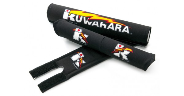 Old School BMX Black Frame Pad Set by Kuwahara - Order Now!