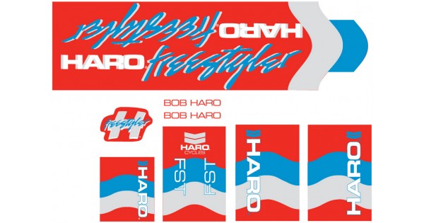 Haro 1985 Decals FST Red – Durable and Stylish Graphics