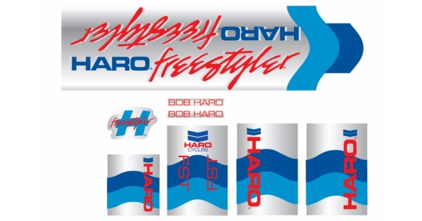 Haro 1985 Decals FST Silver – Premium BMX Accessories