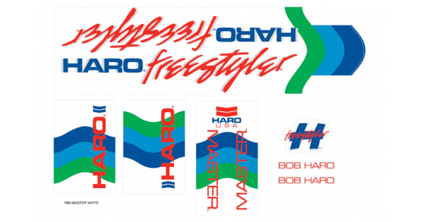Haro Decals 1984 Master White – Premium Retro Decals