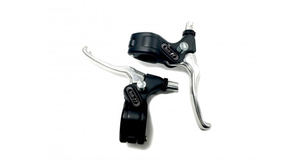 Old School BMX Tech 77 Levers Black/Silver with Stopper by Dia Compe