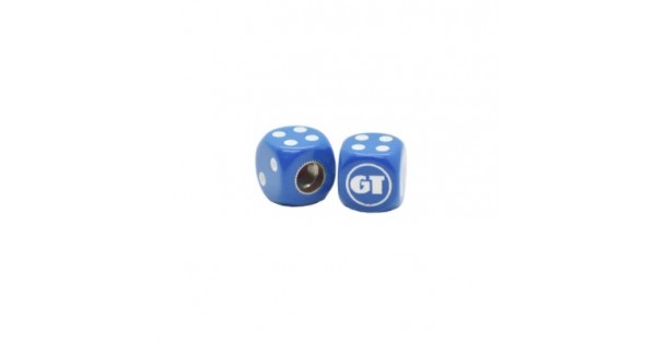 GT Dice Valve Caps Blue – Stylish BMX Accessories