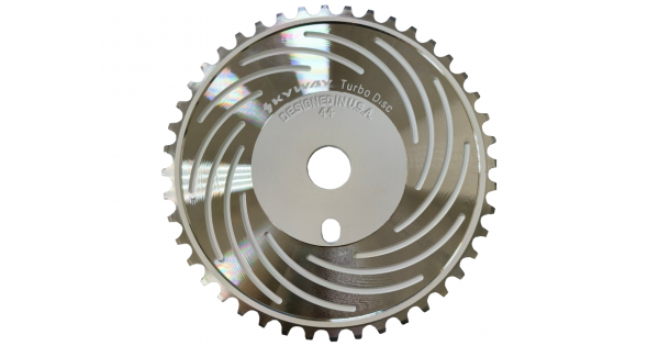 Shop 44T Turbo Disc Front Sprocket White by Skyway